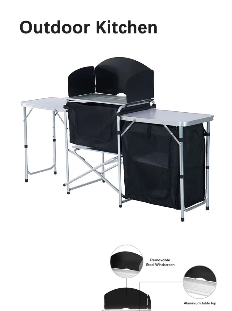 Modern Kitchen Box & 4 Storage Portable Camping Cabinet Kitchen ...