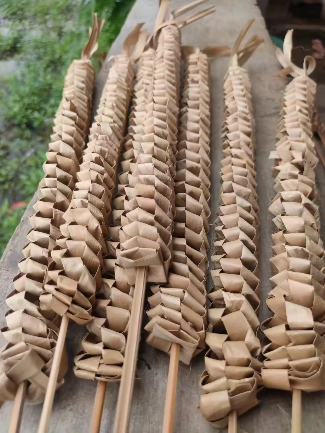 Home Use Decoration Dried Handmade Flower Make Of Nature Raffia Plant ...