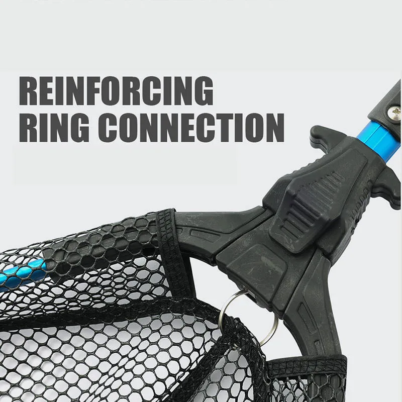 Aluminum Alloy Telescopic Folding Fishing Lure Nets Nylon Mesh Trout ...