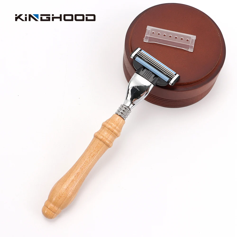 Eco-friendly Bamboo Shaving Razor with Changeable Blades