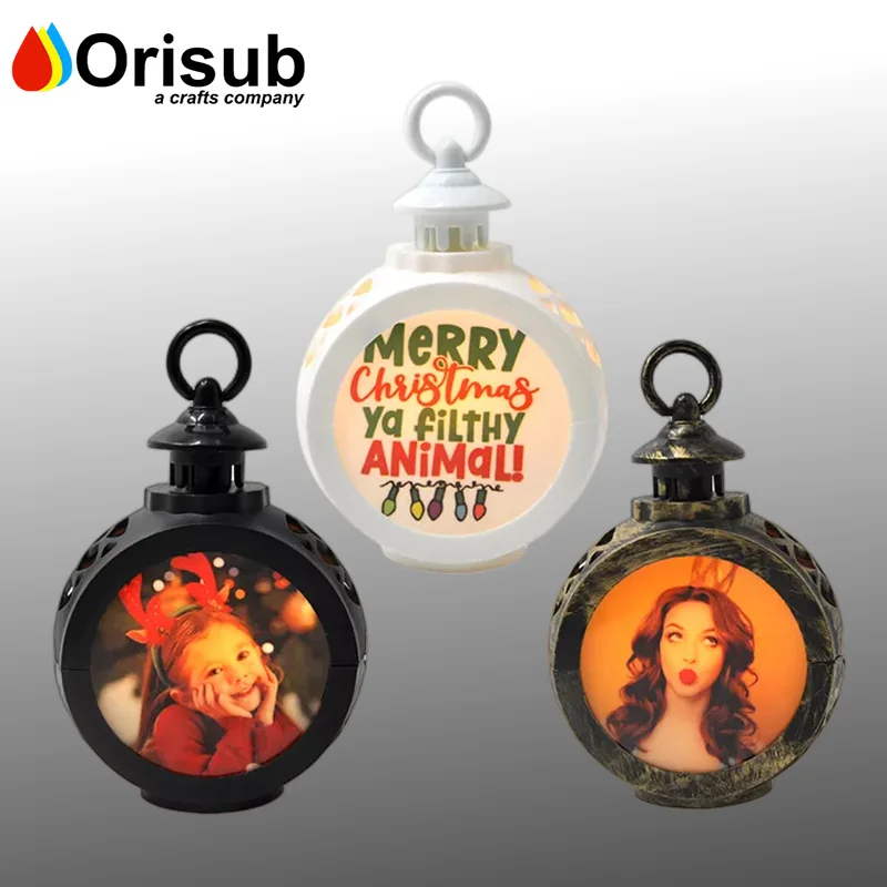 Personalized Decoration Led Lantern Light Blank Sublimation Christmas ...