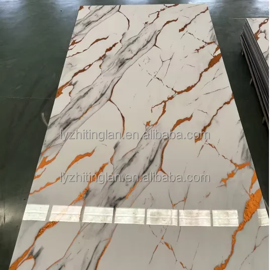 Modern Pvc Bamboo Carbon Crystal Plate Wall Panel Rock Fiber Slab Slabs ...