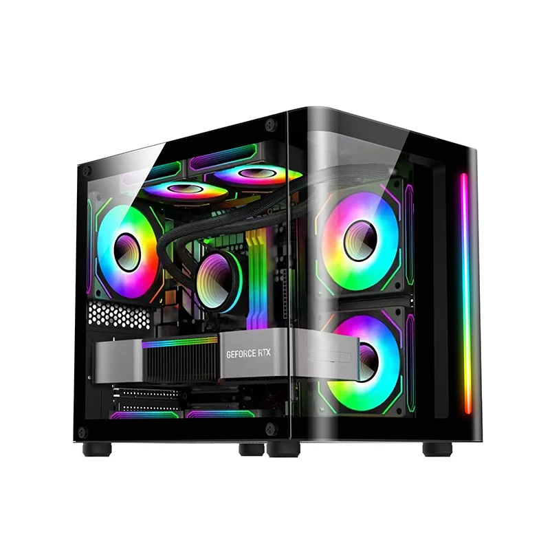 OEM Manufacturer Custom White Micro ATX Computer Case Towers RGB Gamer ...