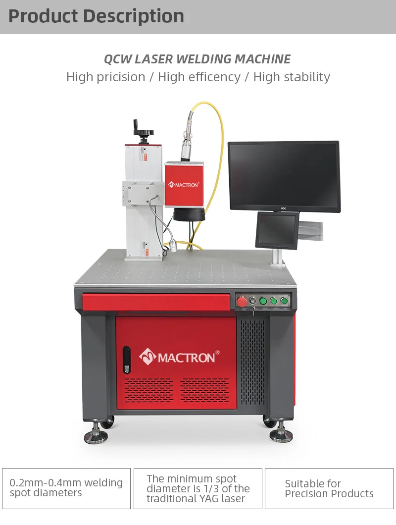Mactron Laser 50W-600W Precision Welding and Cutting Machines
