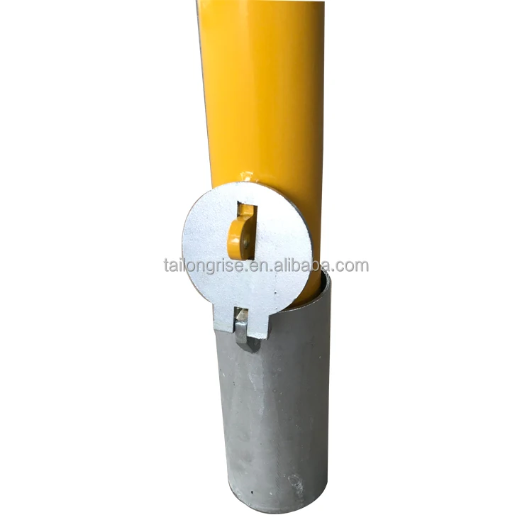 90mm Dia. Removable Key Lockable Bollard,1150mm Height,Hot-dipped ...