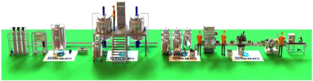 SINA EKATO 50L Lab Homogenizer Mixer Vacuum Emulsifying Mixer for Cream ...