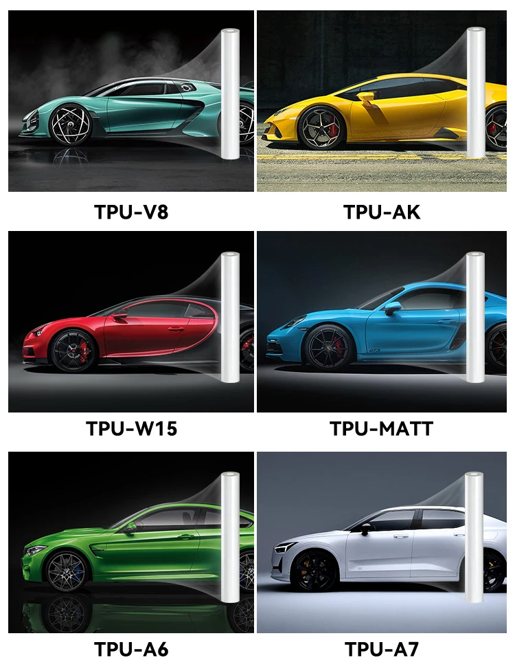 6.5 Mil Heat Self Healing TPU PPF Paint Protection Film