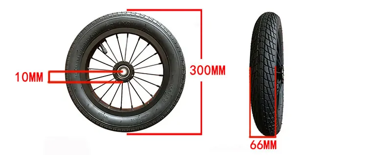 12 Bike Tire - Durable 12 Inch Pneumatic Wheel for Bicycles