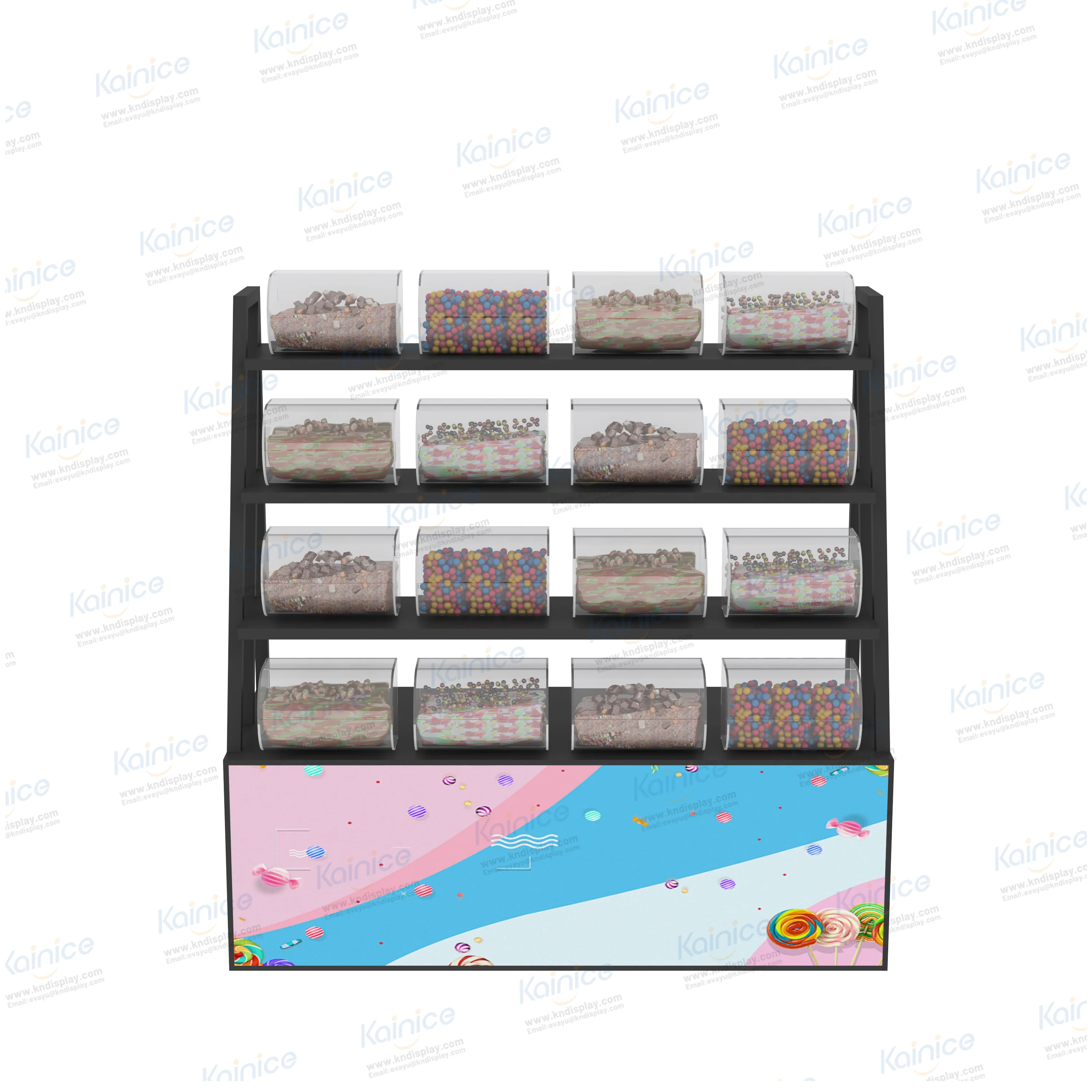 Kainice Retail Clear Acrylic Bins - Perfect for Chocolate Display