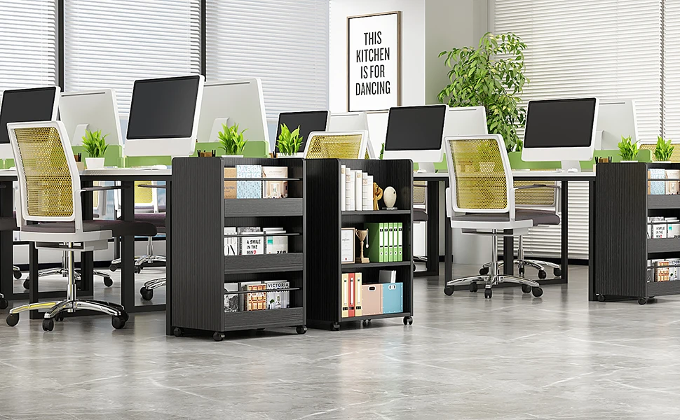 Ai Li Chen Under Desk Bookshelf Removable Office Storage Bookcase ...