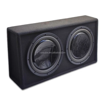 Car Stereo 12 Inch Dual Trapezoid Subwoofer Box Enclosure Rms 500w Peak ...
