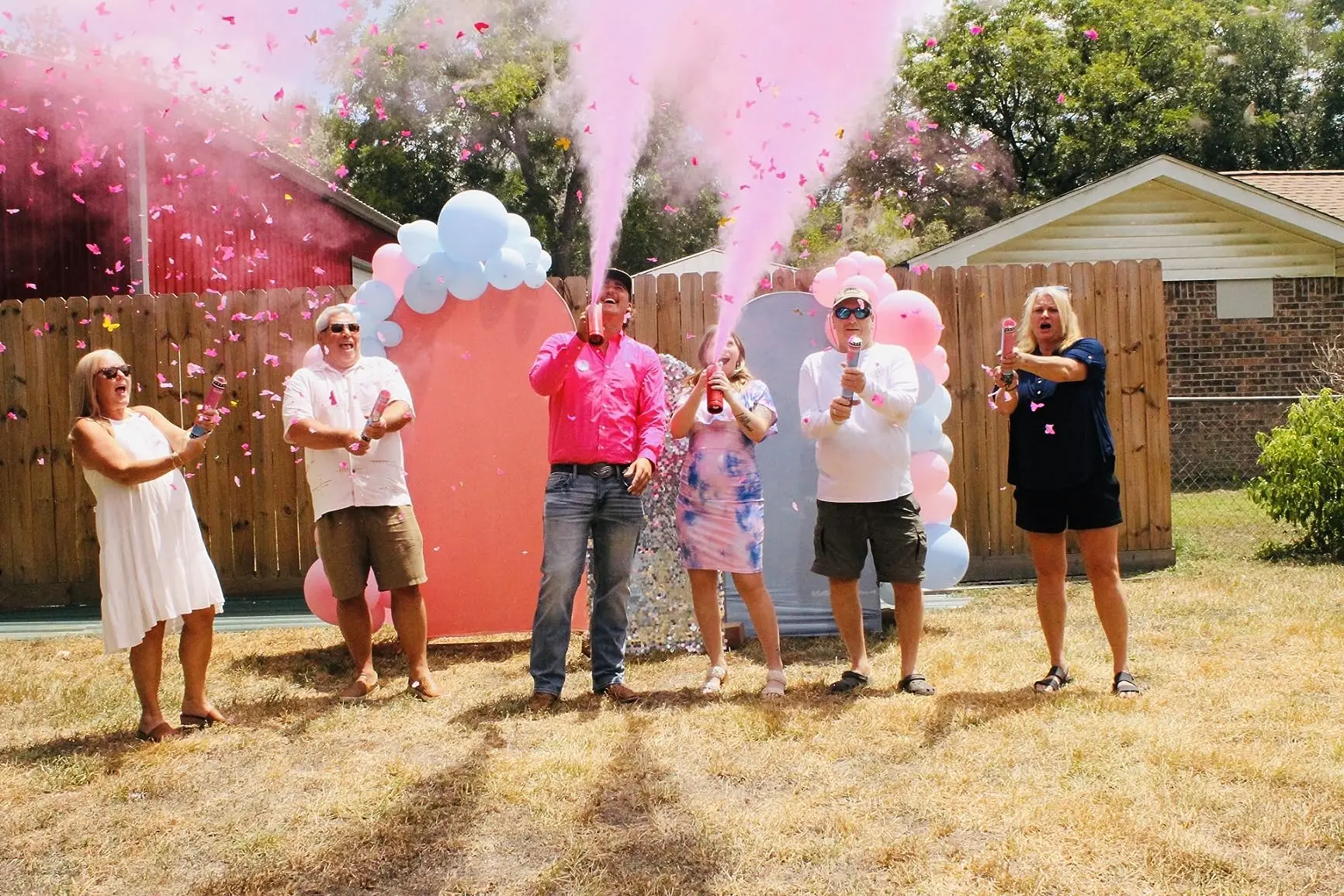 HEHE Girl or Boy Baby Gender Reveal Fire Extinguisher 250g Powder Smoke ...