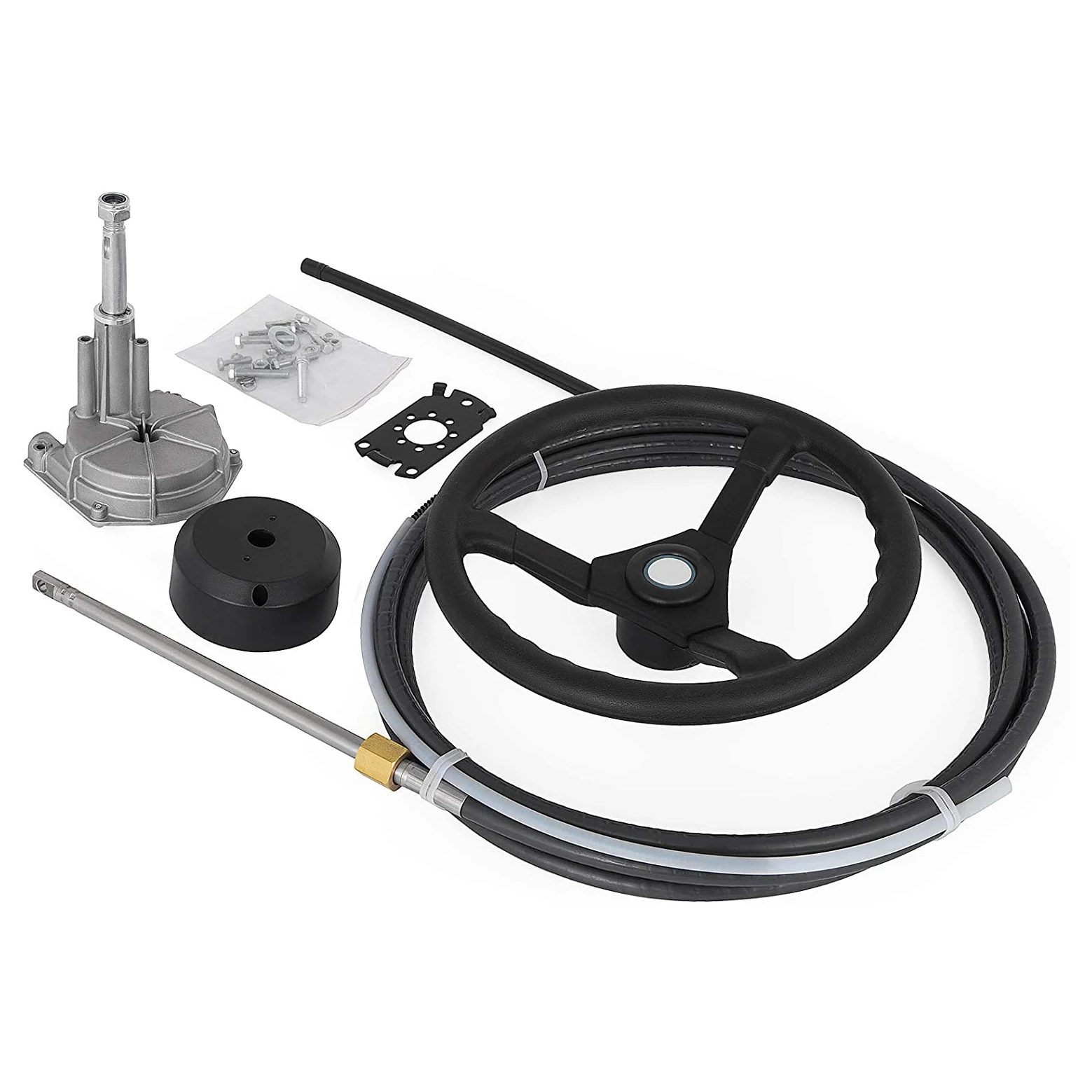 12 Feet Cable Mechanical Steering System Marine Supplies Boat Outboard ...