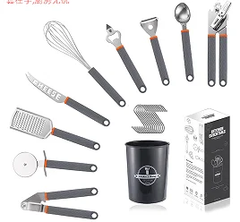 Wholesale Stainless Steel Kitchen Utensils Set Includes Silicone Fruit ...