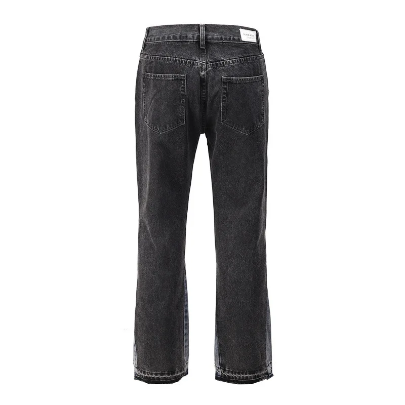 American High Street Hip Hop Stitching Spliced Personality Jeans Pants