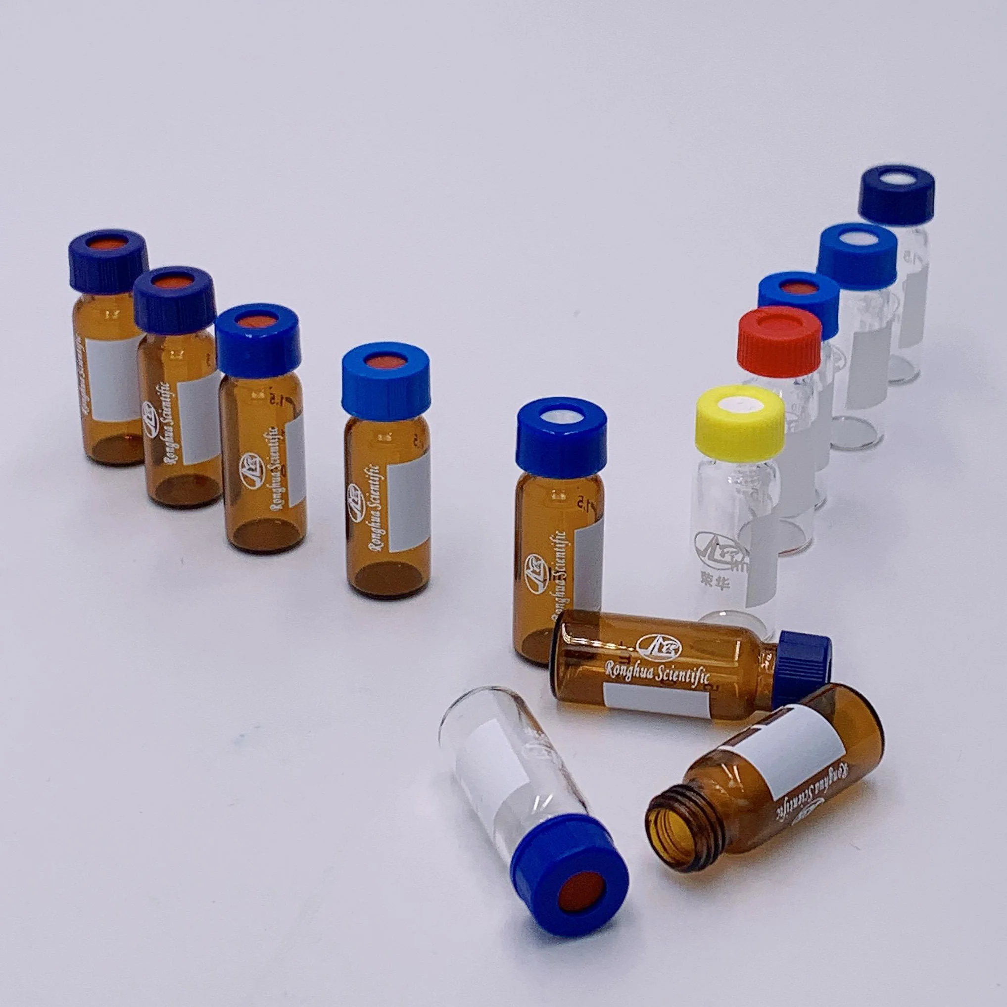 Transparent and Brown Laboratory Reagent Glass Bottles with Larger ...