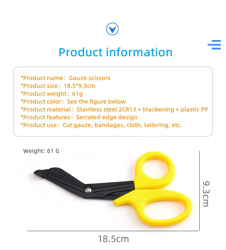 Wholesale Nurse Scissors Stainless Steel Edc Bandage Trauma Medical ...