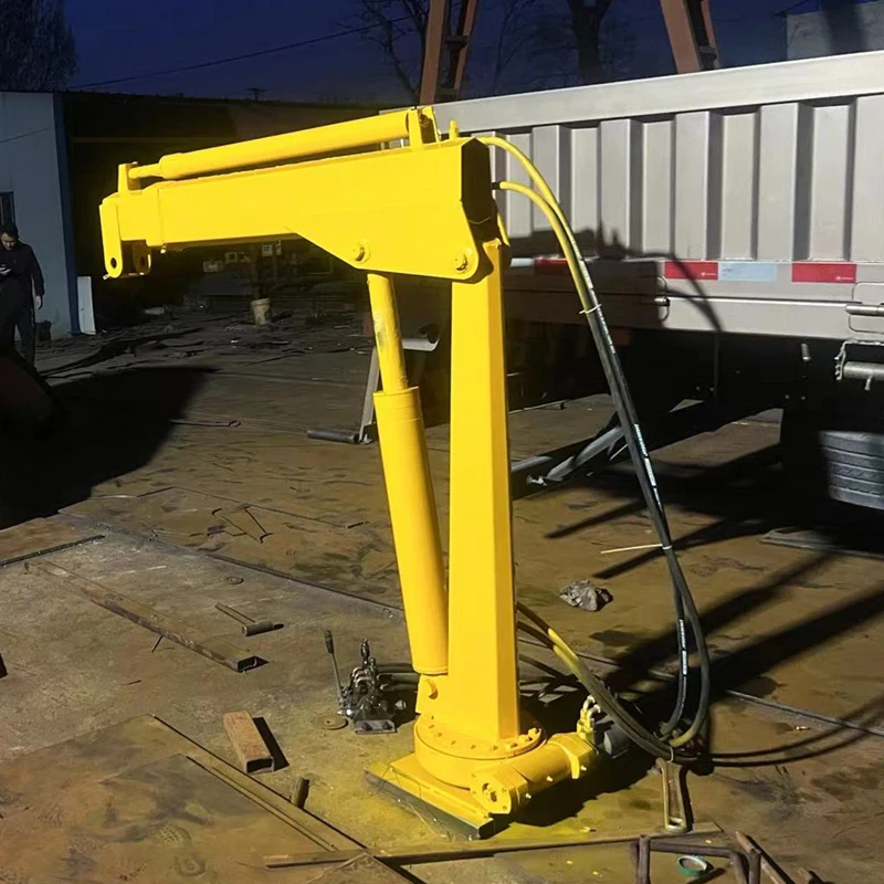 Small Truck Folding Boom Crane 360 Degree Rotary Small Crane - Buy ...