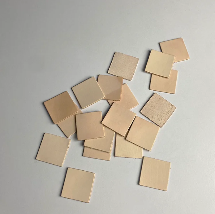 Italy Vegetable Tanned Leather Label First Layer Cowhide Tag Natural ...