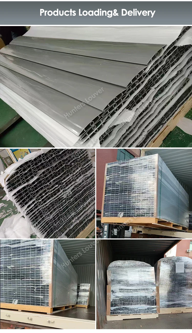 Motorized Aluminum Roof Louver Panels for Building Facades