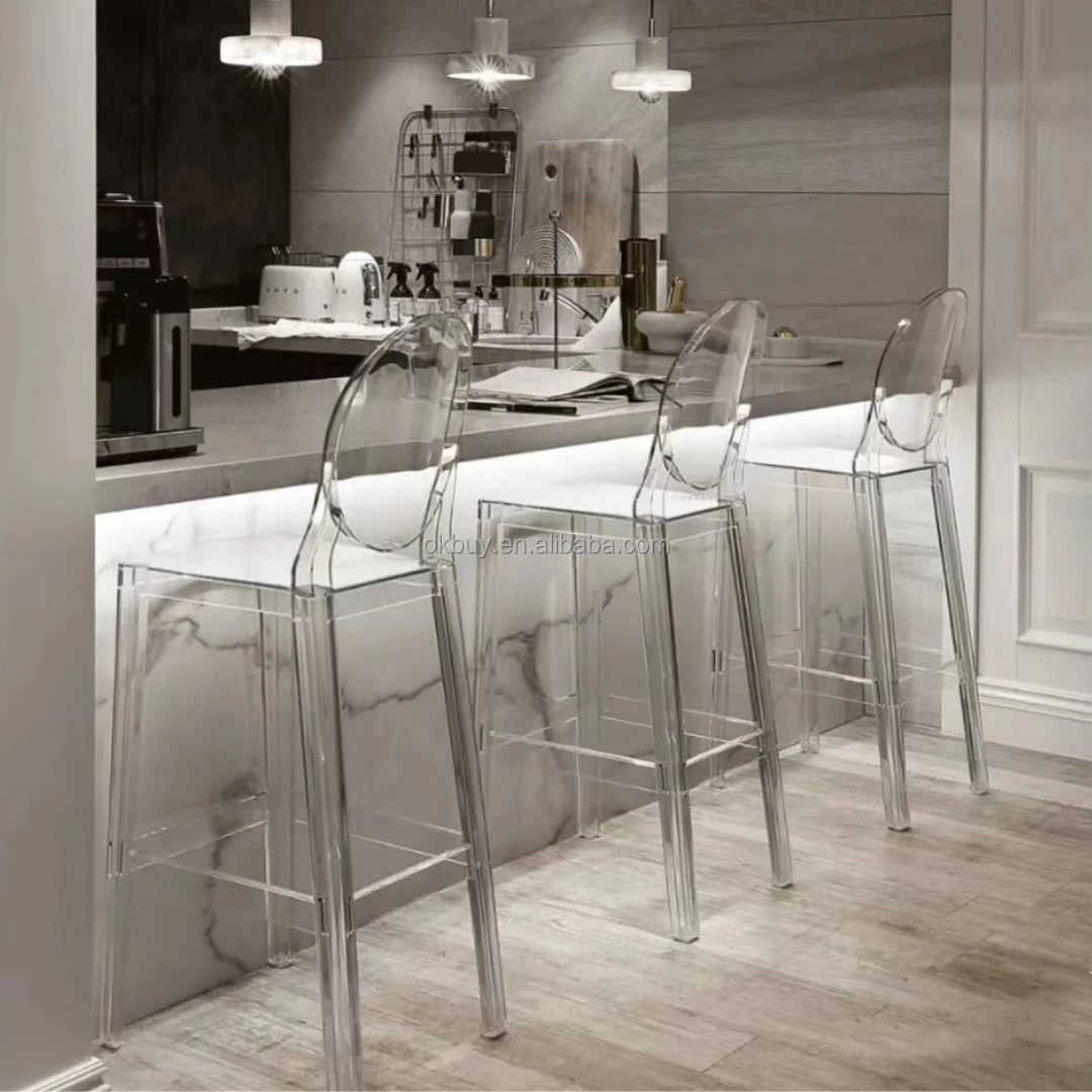 Wholesale Factory Furniture Modern Stackable Plastic High Barstool ...