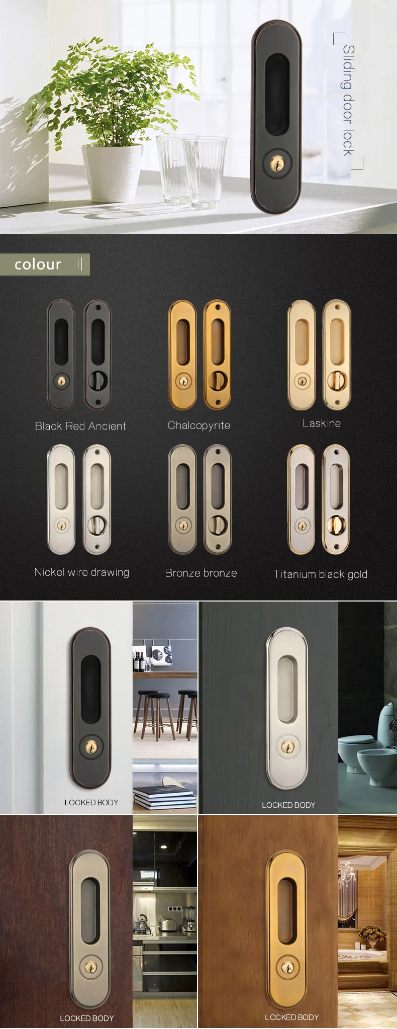 Double Side Sliding Glass Door Lock,Mortise Lock Sliding Door,Sliding ...