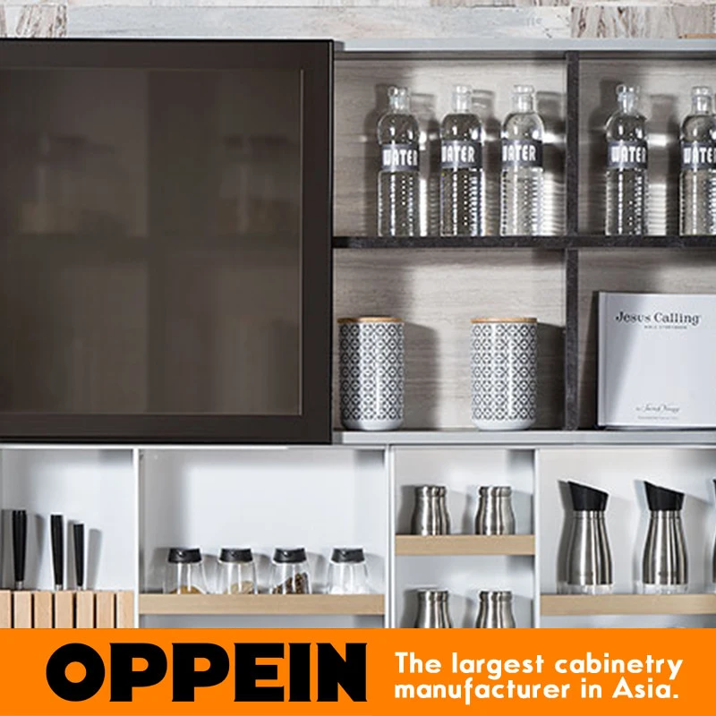 OPPEIN China Insect Proof Lacquer Door Kitchen Cabinets