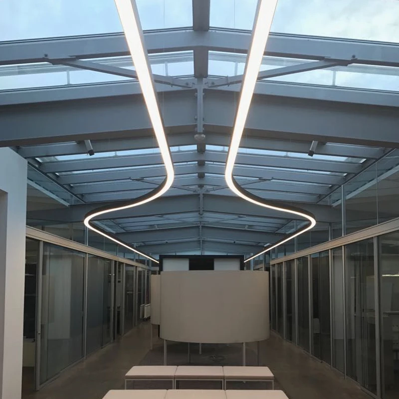 Simple Design Profile Curved Led Linear Light For Indoor Lighting - Buy ...