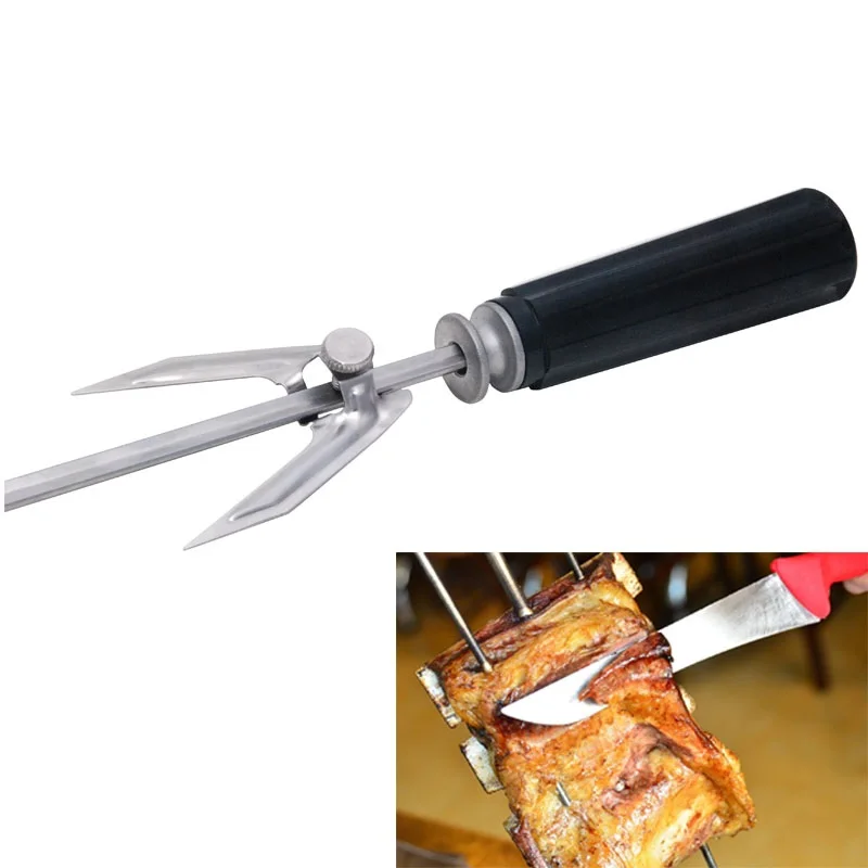Heavy duty Stainless steel fish skewer BBQ roast chicken skewer ...