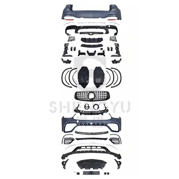 Body Kit Include Front Bumper Assembly Rear Lip Exhaust For Mercedes Benz Glc Class X253/c253 20 ...