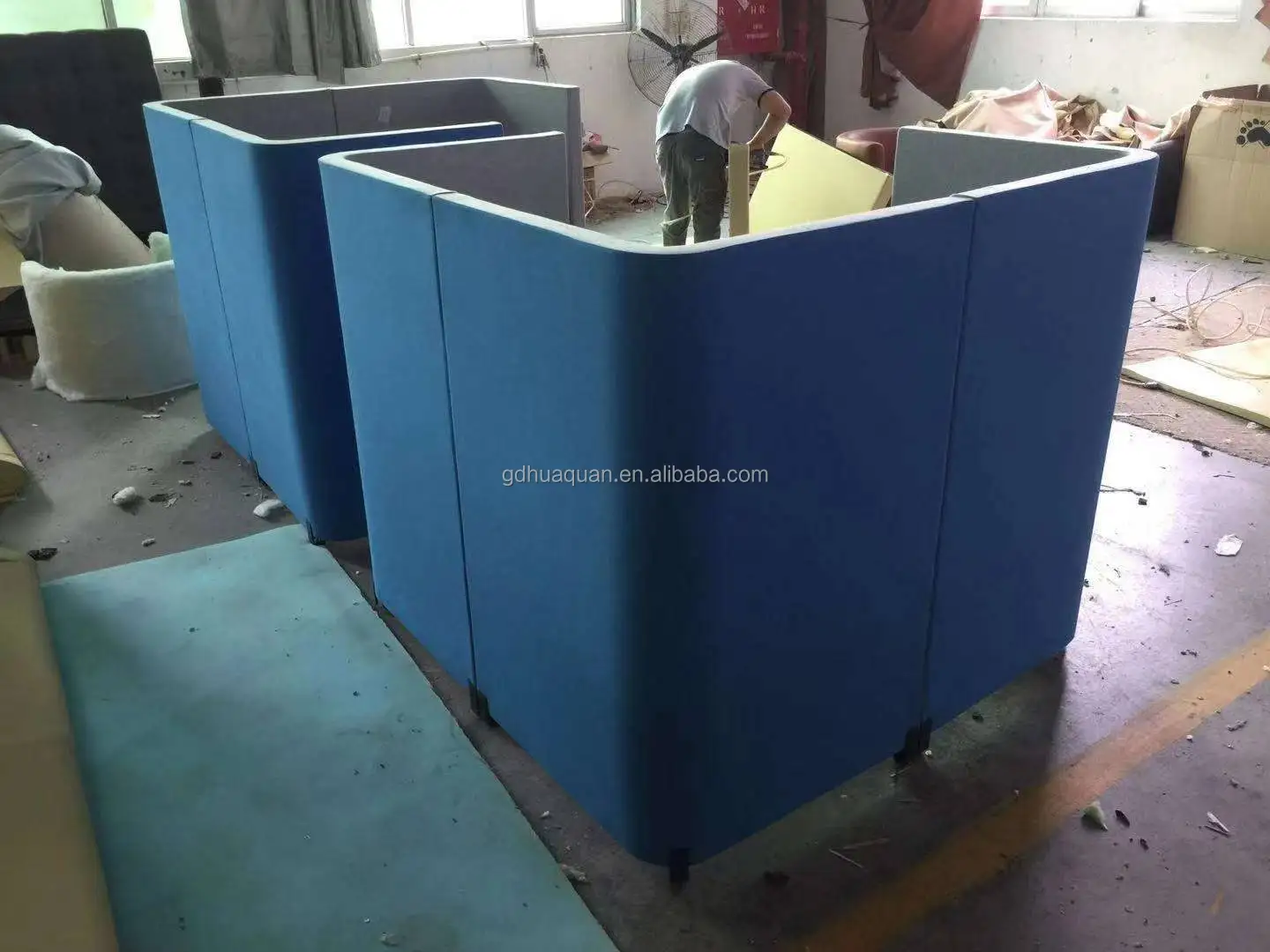 Design Screen 0ffice Workstation Single Seater Cubicle Partition ...
