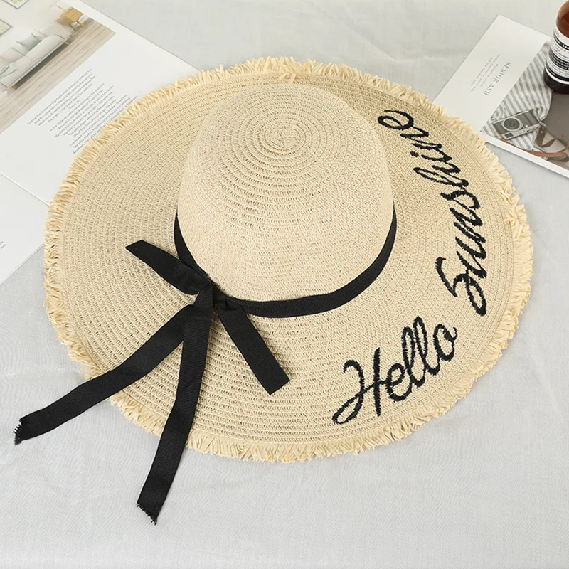 Custom Summer Natural Straw Hat With Logo - Buy Straw Hat,Beach Sun ...