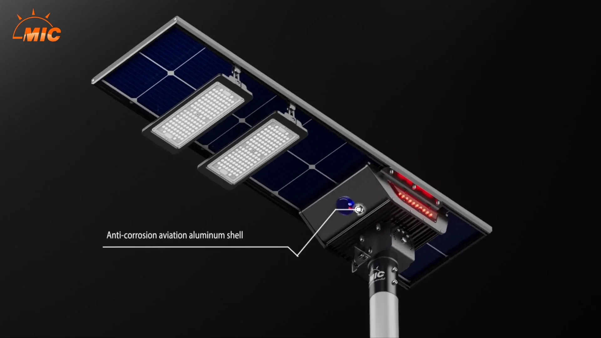 Mic Bifacial Solar Street Light All In One Integrated Solar Outdoor Led ...