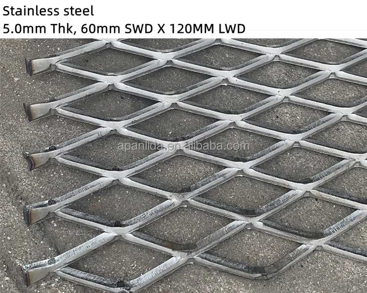 Best Quality Heavy Duty Standard Diamond Raised Expanded Metal Walkway Mesh