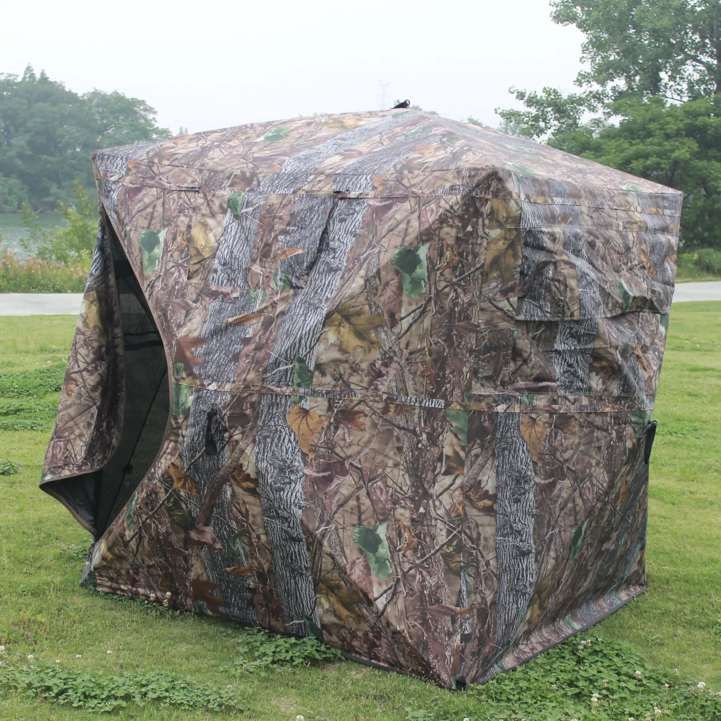 Dandelion Brickhouse 3-person Hunting Blind Tent Easy Set-up Low-noise ...