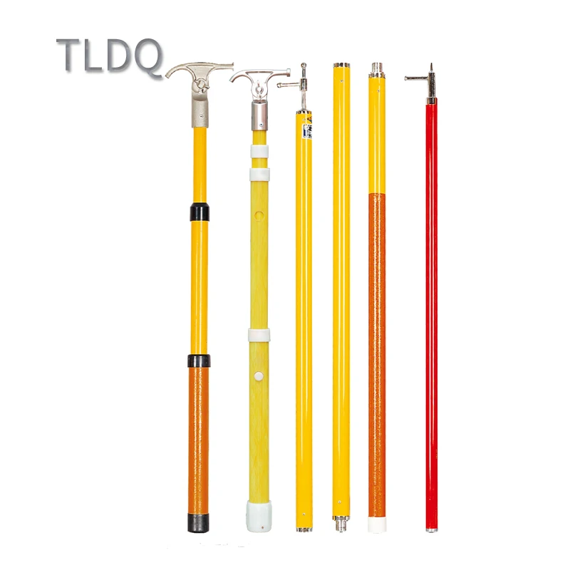 High Voltage Fiberglass Telescopic Measuring Stick With Buttons - Buy ...