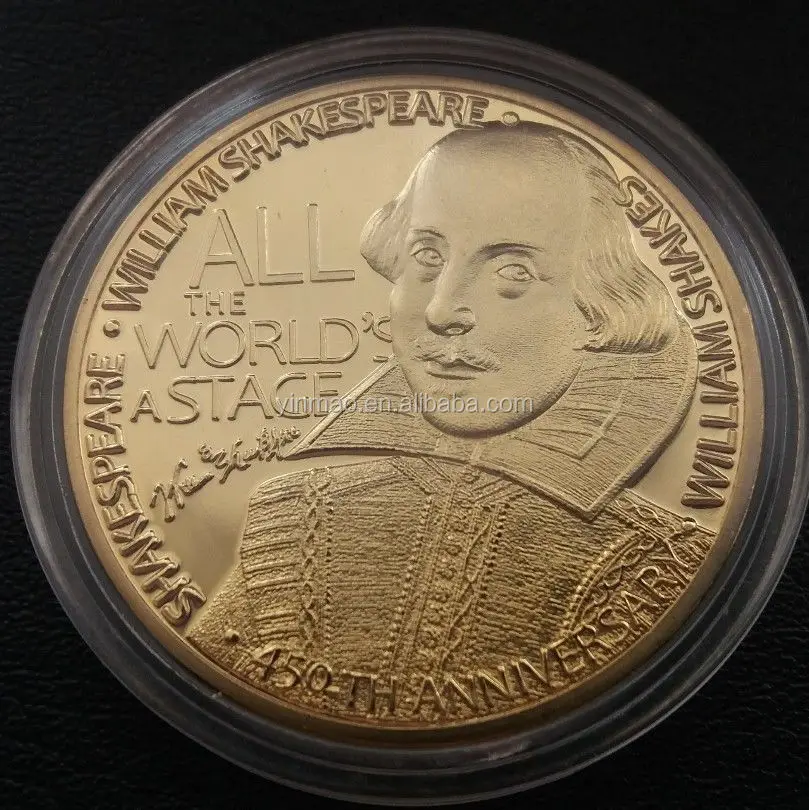 William Shakespeare Commemorative Coins Memorial Souvenirs to BE or NOT ...