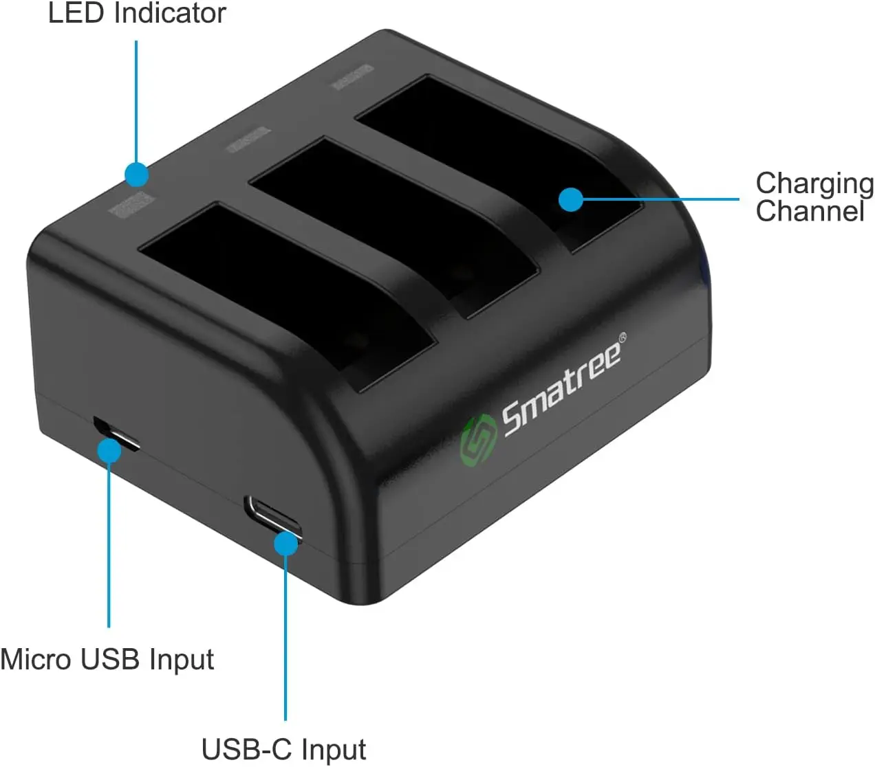 Smatree Batteries Compatibility For Gopro Hero 12,Hero 11,Hero 10,Hero ...