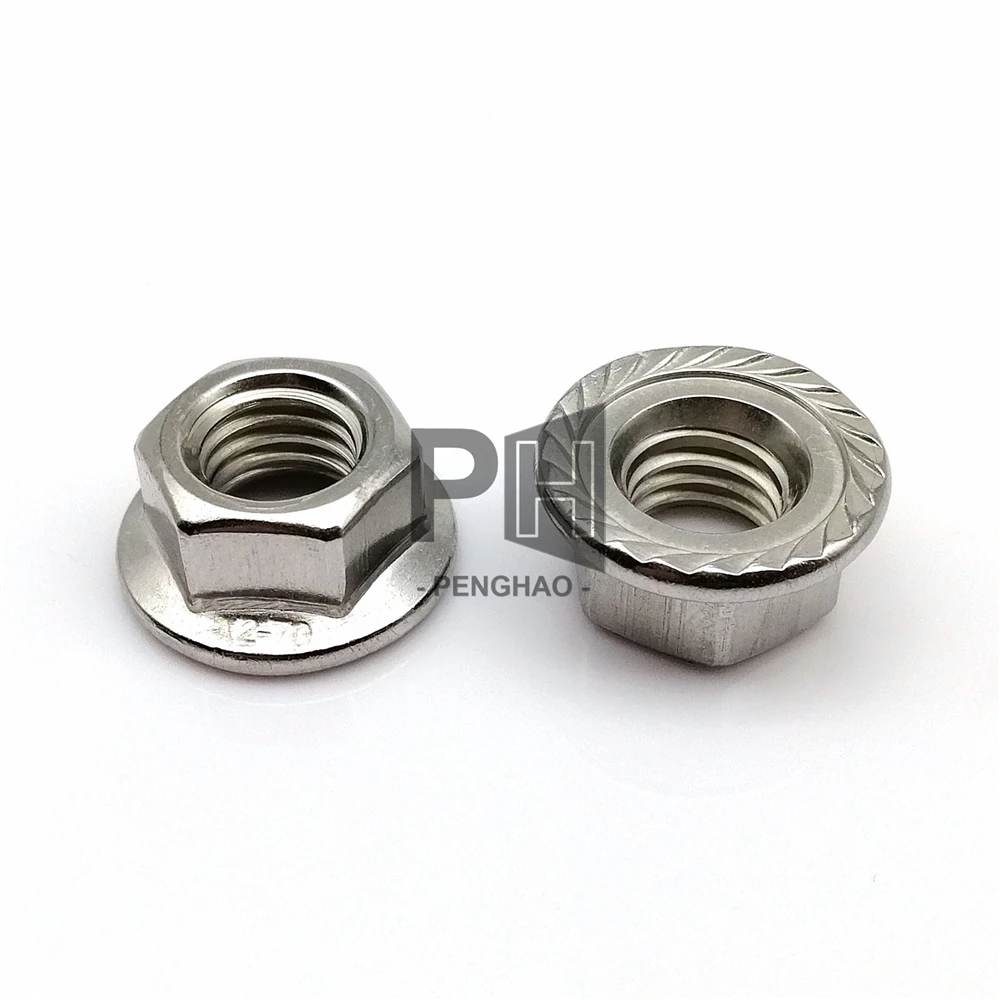 M3 M4 M5 M6 M8 M10 M12 High Quality Stainless Steel Din6923 Hexagon Hex ...