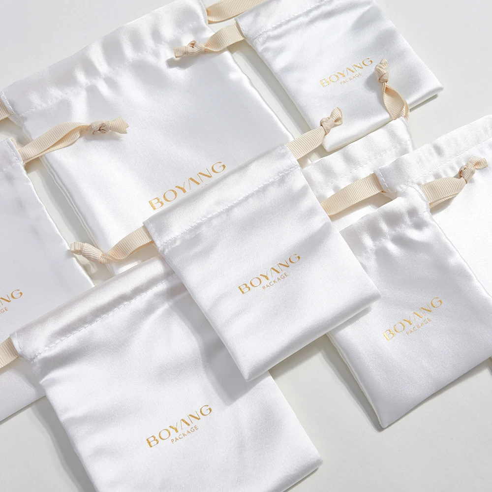 Custom Fashion Luxurious Gift Packaging - Satin Jewelry Bag Pouch