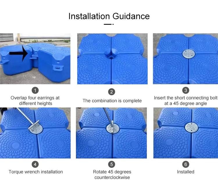 Marine Modular Floating Bridge Pontoon Dock Platform Floating Jet Ski ...