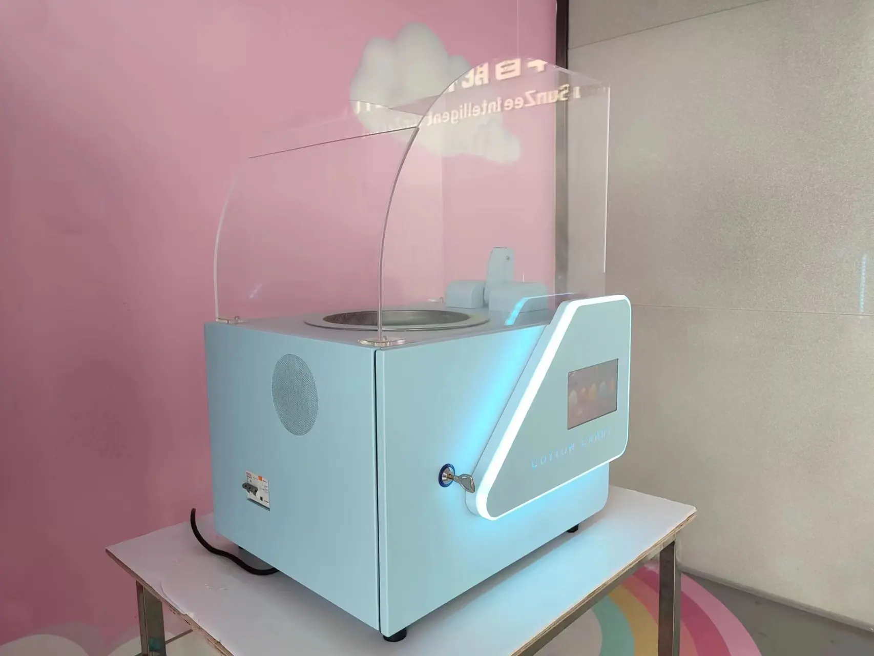 full automatic cotton candy machine sunzee automatic cotton candy ...
