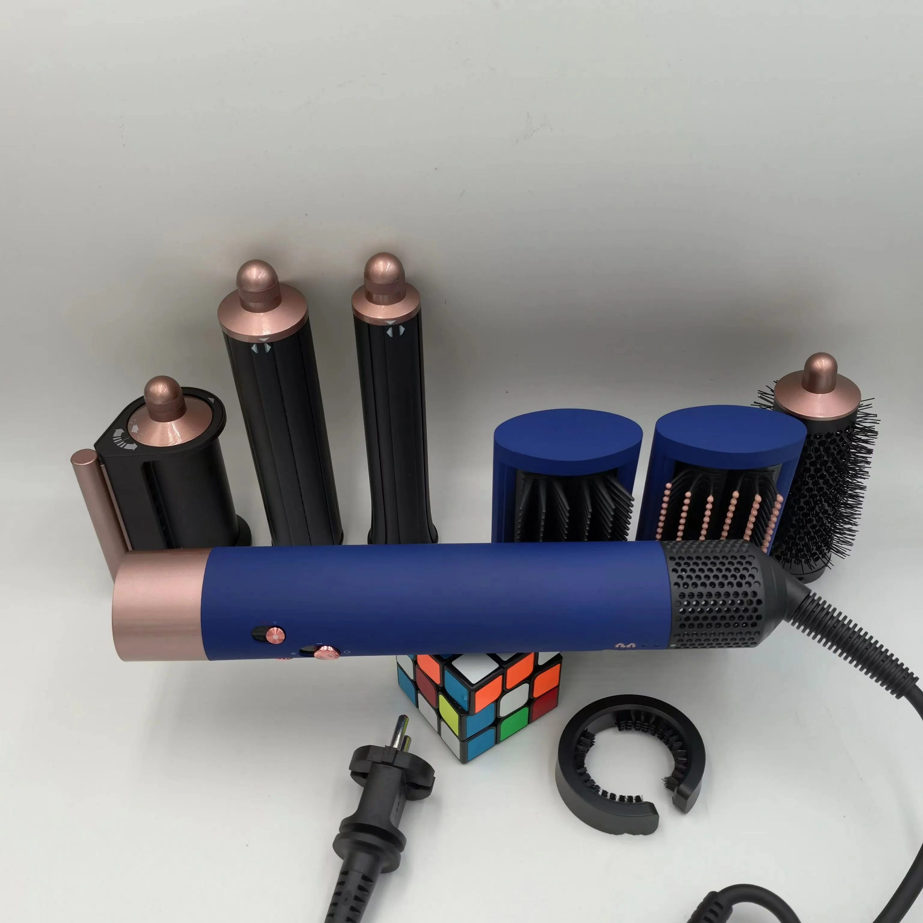 New Vinca Blue Hs05 With Accessories Leather Case For Dysons Air Wrap ...