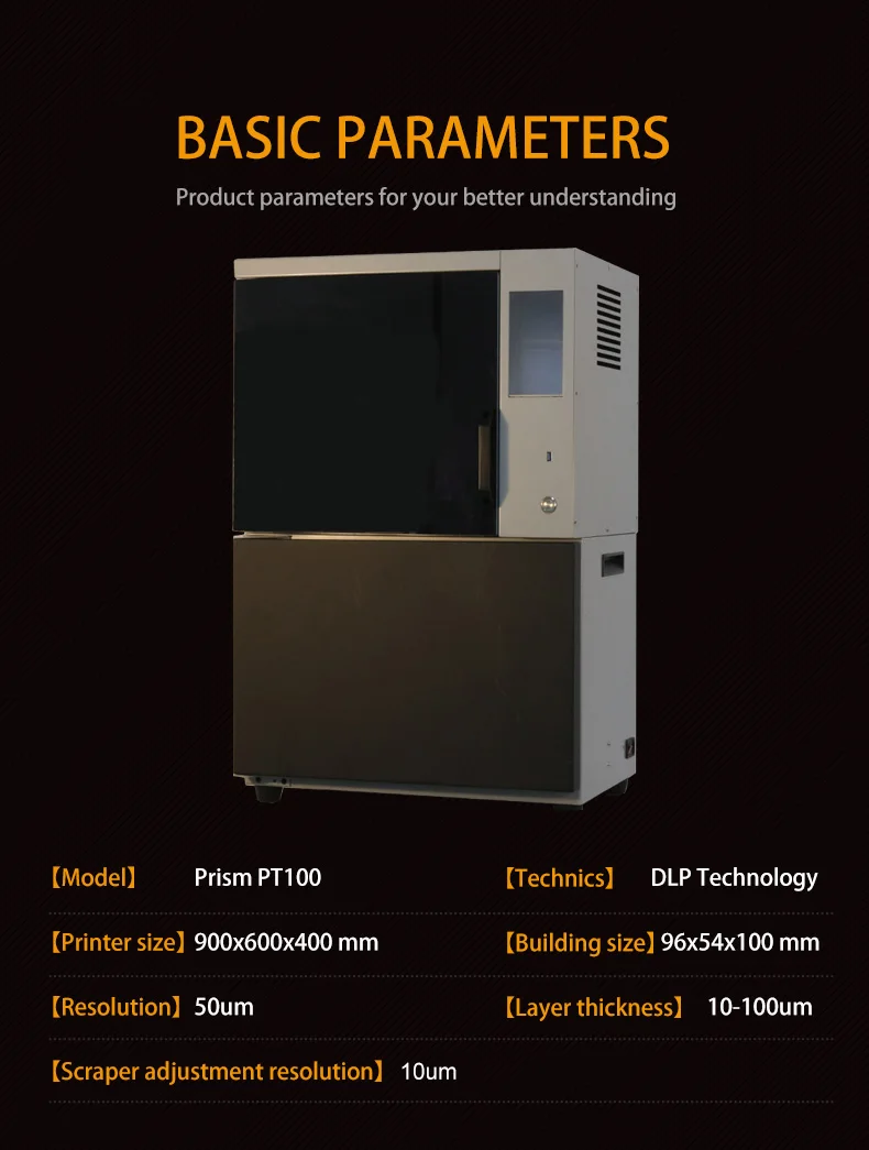 High Resolution Ceramic 3D Printer - 2K DLP Technology