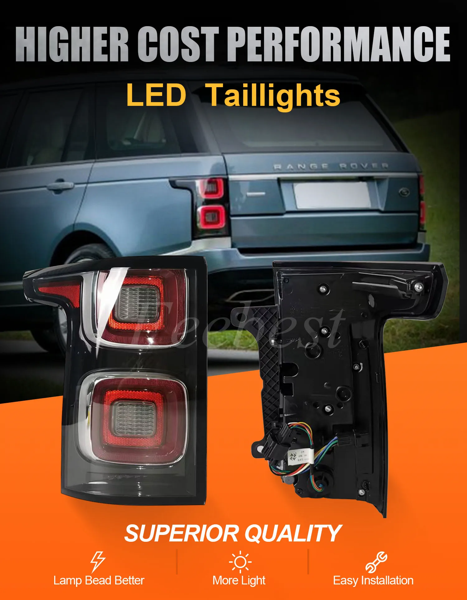 2018-2022 LED Tail Lights Assembly for Land Rover Range Rover Vogue ...