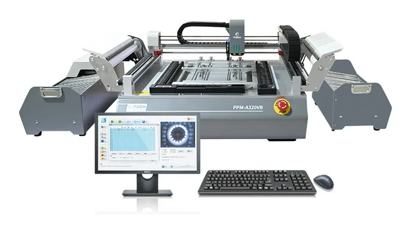 Ppm-a320v Led Pcb Making Assembly Machine 2 Head Automatic Smt Pick And ...