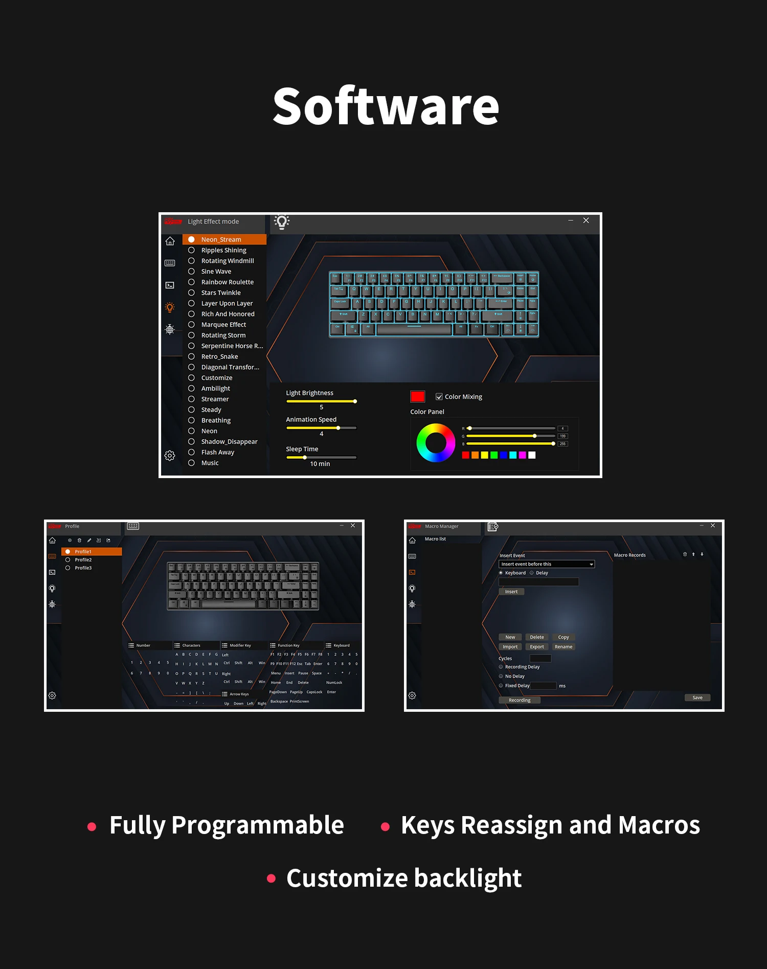 Royal Kludge RK R87 Tkl Mechanical Keyboard - Gaming OEM