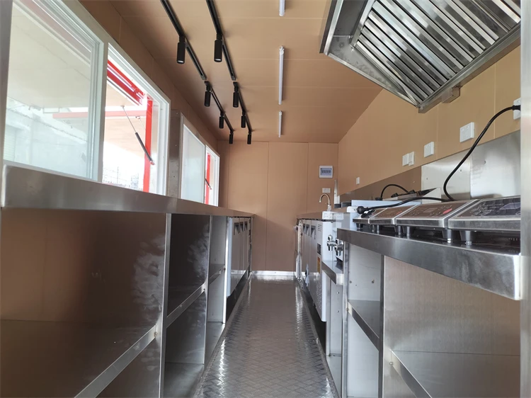 20ft Kitchen Cafe Container - Low Cost Prefab Modern Homes