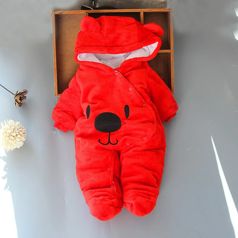 Baby Rompers Coldker Winter Fleece Long Sleeve Newborn Coat Jumpsuit ...