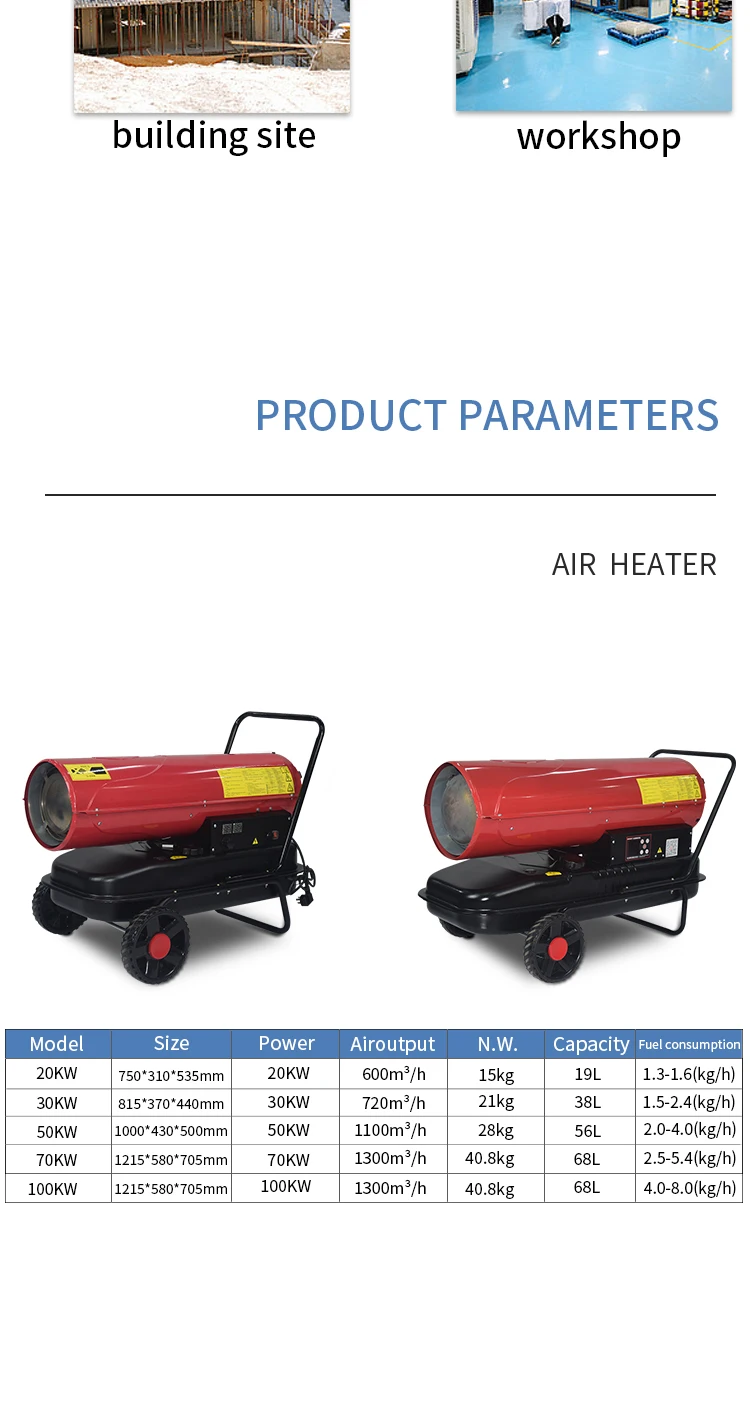 High Efficiency Industrial Diesel Heater for Fuel Oil Heating